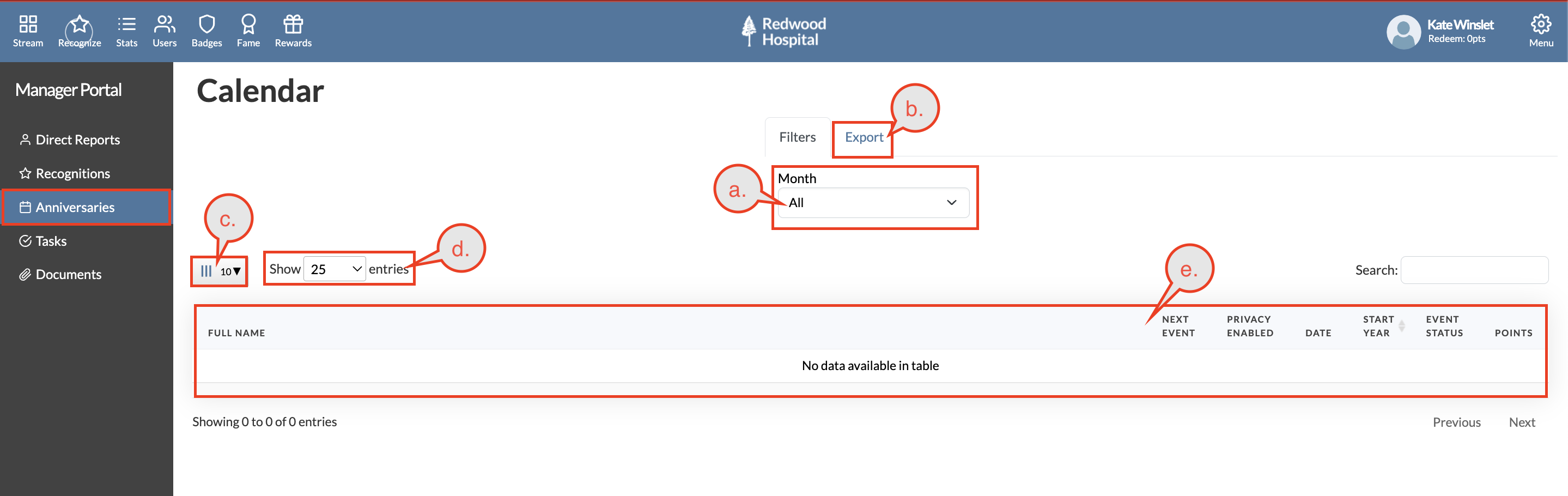Exploring the Manager Portal – Recognize