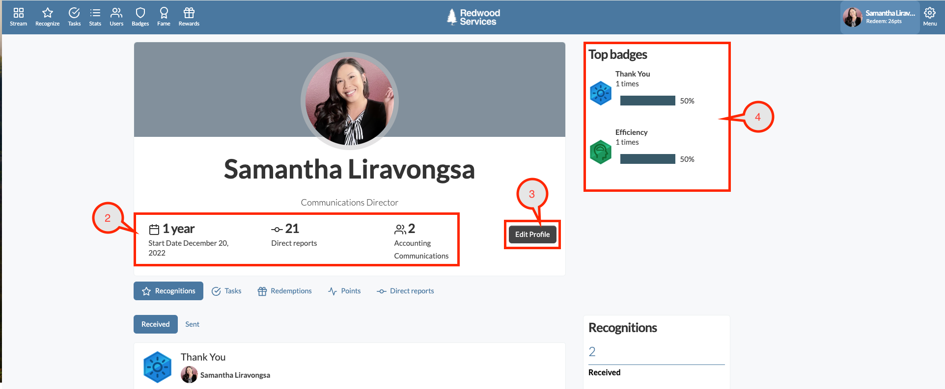 Navigating & Editing Your Profile – Recognize