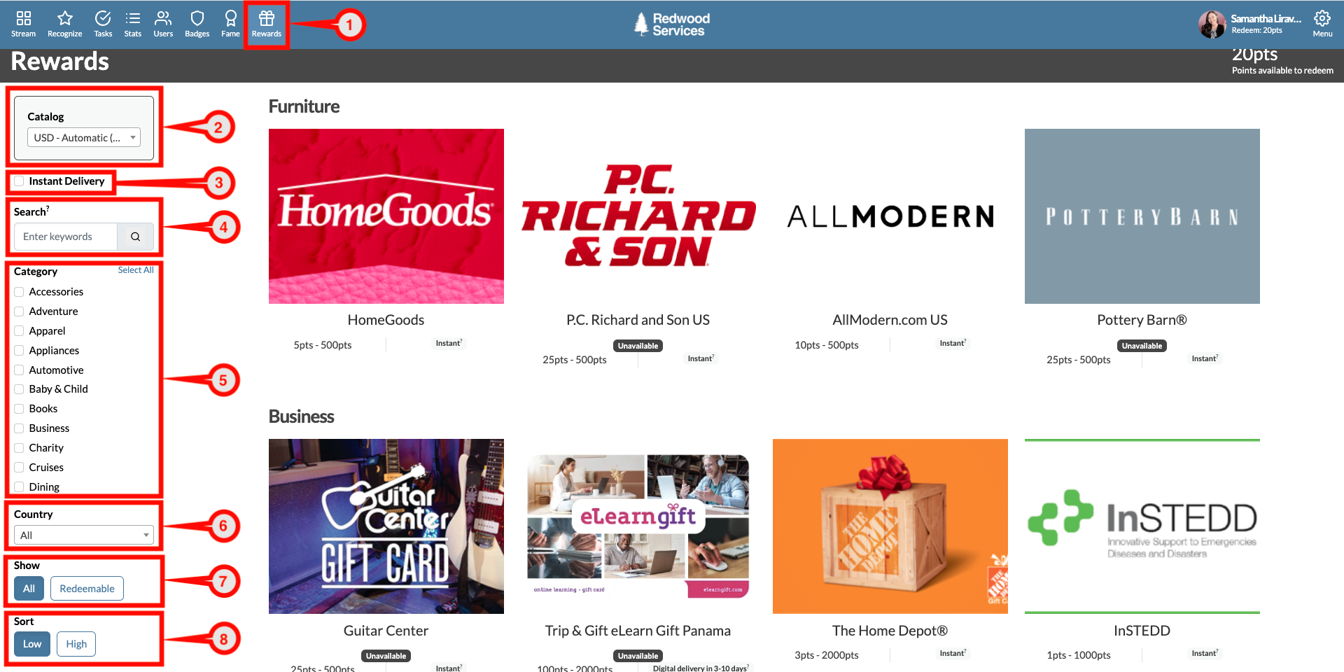 Rewards: Step-by-Step Instructions – Recognize