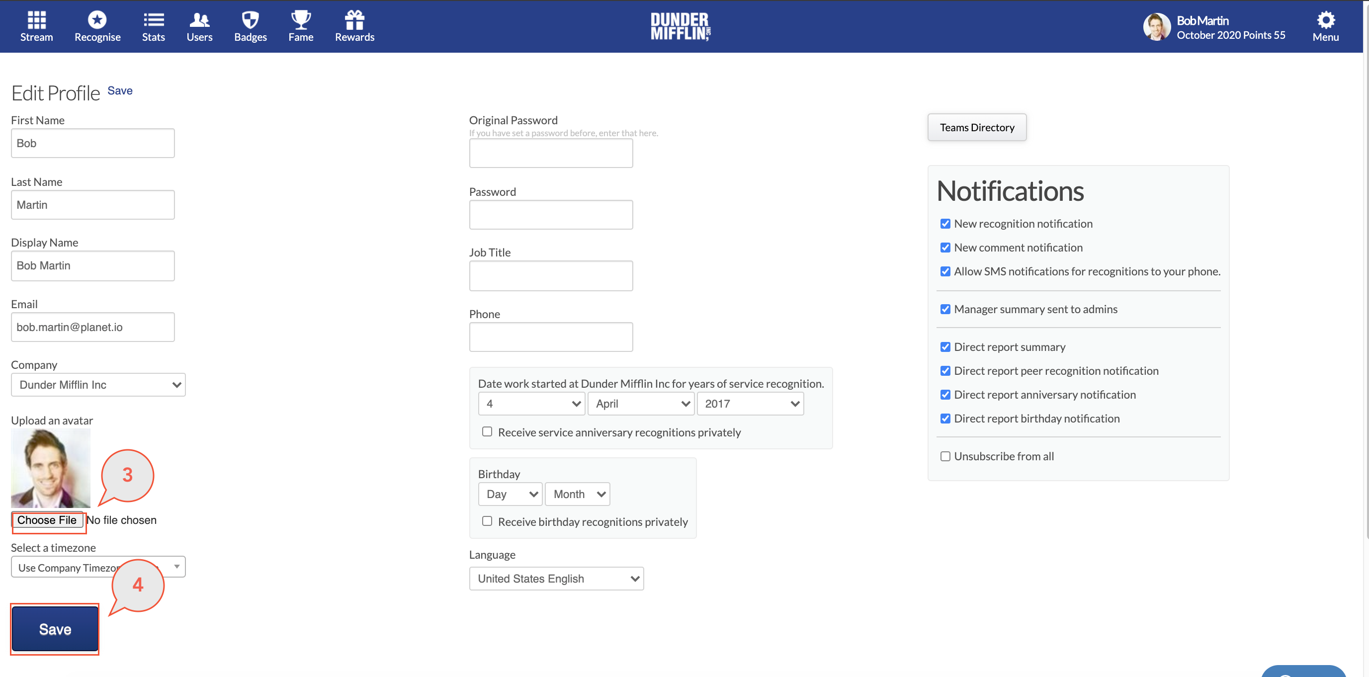 Navigating & Editing Your Profile – Recognize