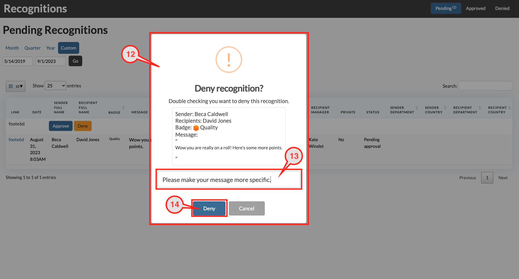 Badges: Step-by-Step Instructions – Recognize