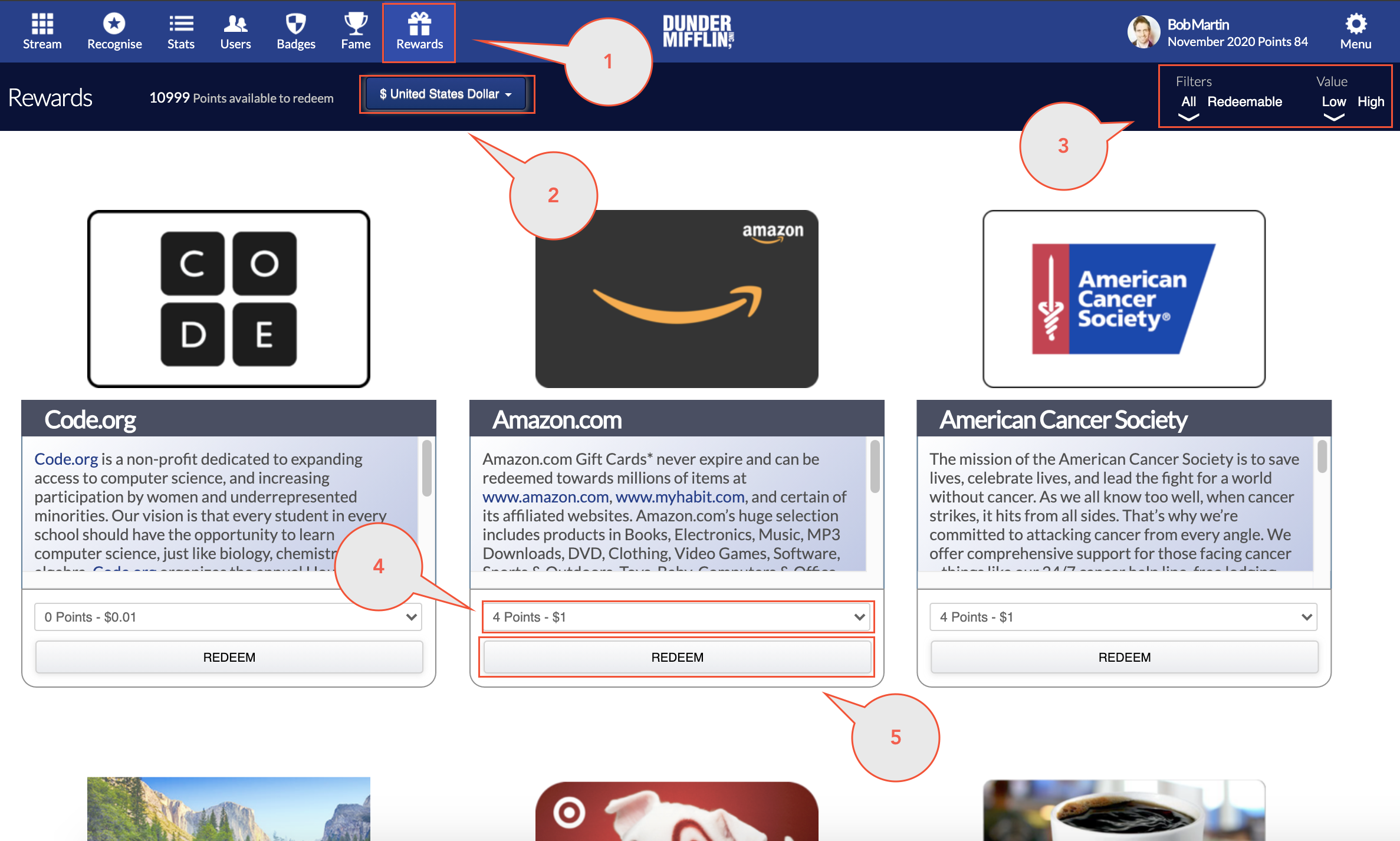 How To Select And Redeem Rewards Recognize How To Select And Redeem Rewards Recognize