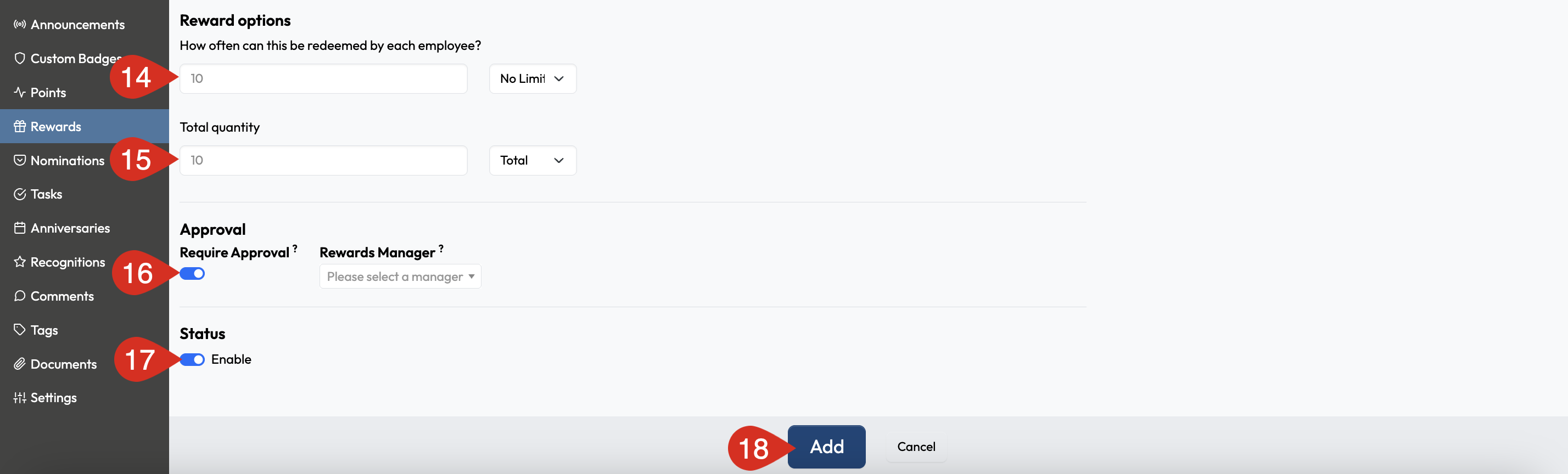 Custom Rewards Catalogs – Recognize