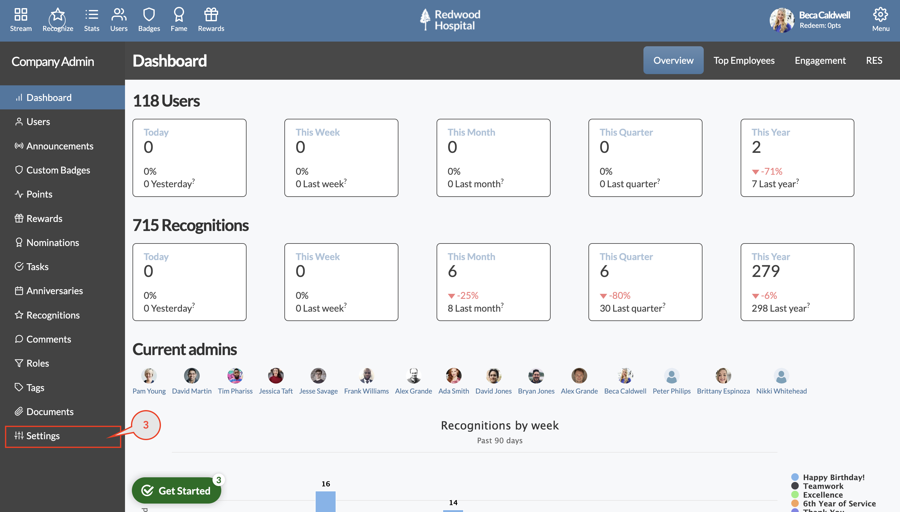 Announcements: Step-by-Step Instructions – Recognize